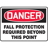 Fall Protection - Safety Signs | Medsafe